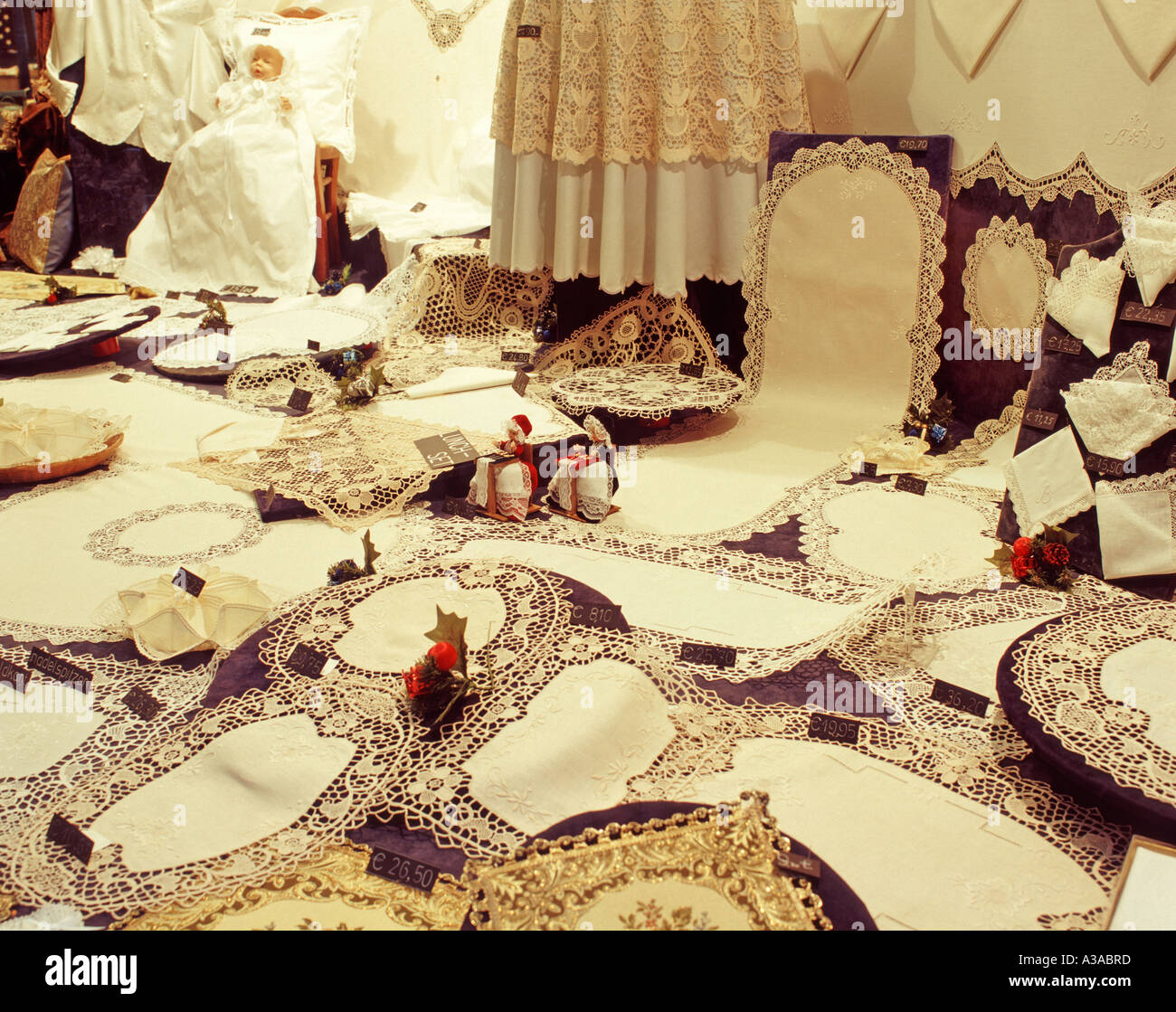 Lace shop window display hi-res stock photography and images - Alamy