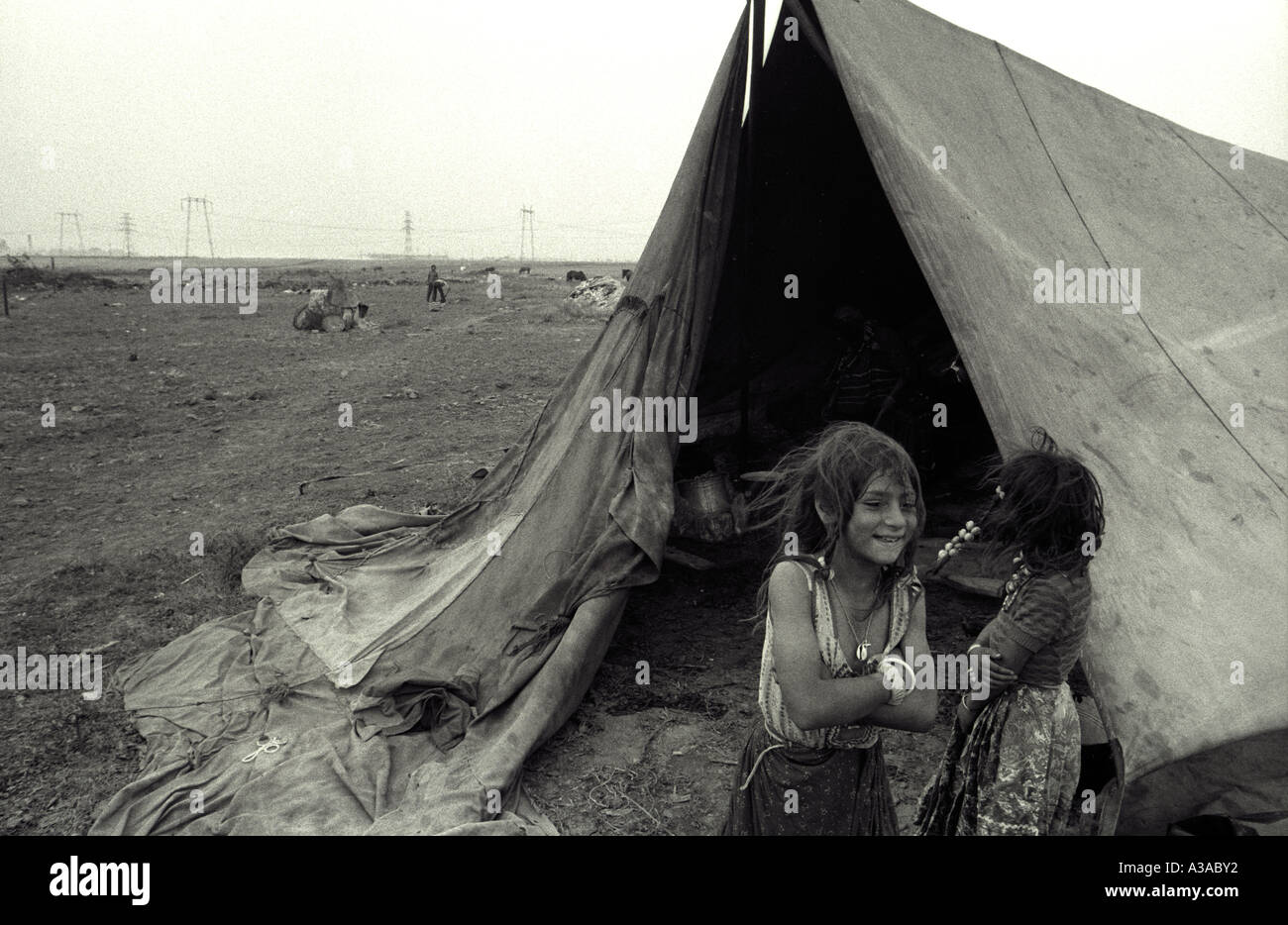 Romanian Gypsy camp, Bucharest Stock Photo - Alamy