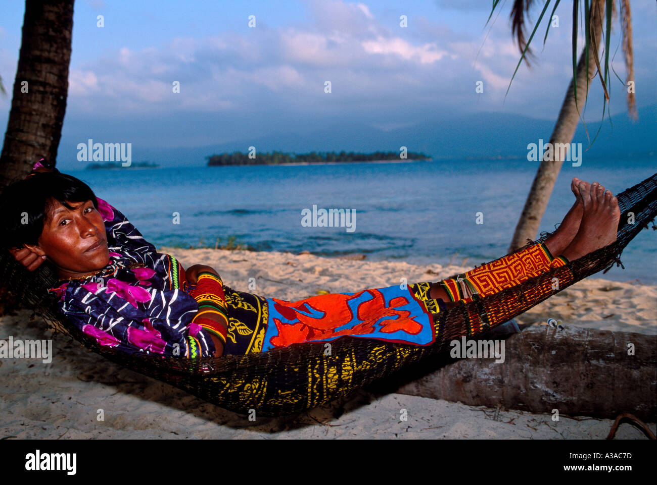Colorful Kuna Native Indigenous Tribes from San Blas Panama Stock Photo ...