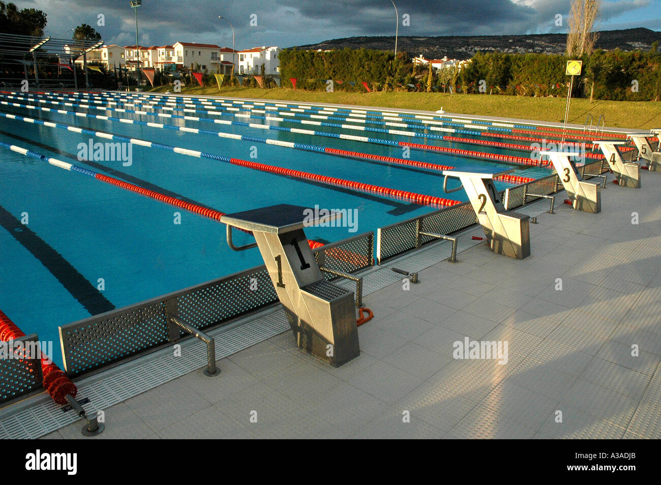 Olympic Swimming Pool Cyprus Stock Photo - Alamy