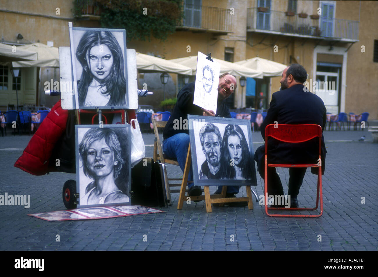 Street portrait artist hi-res stock photography and images - Alamy