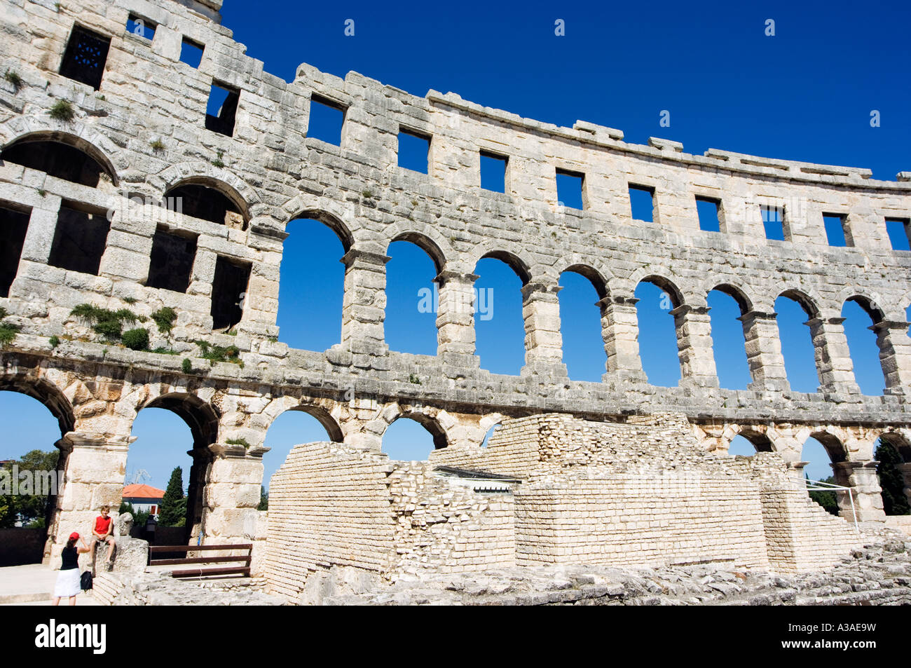 The Balkans Croatia Istria Coast Pula 1st Century Roman Amphitheatre ...