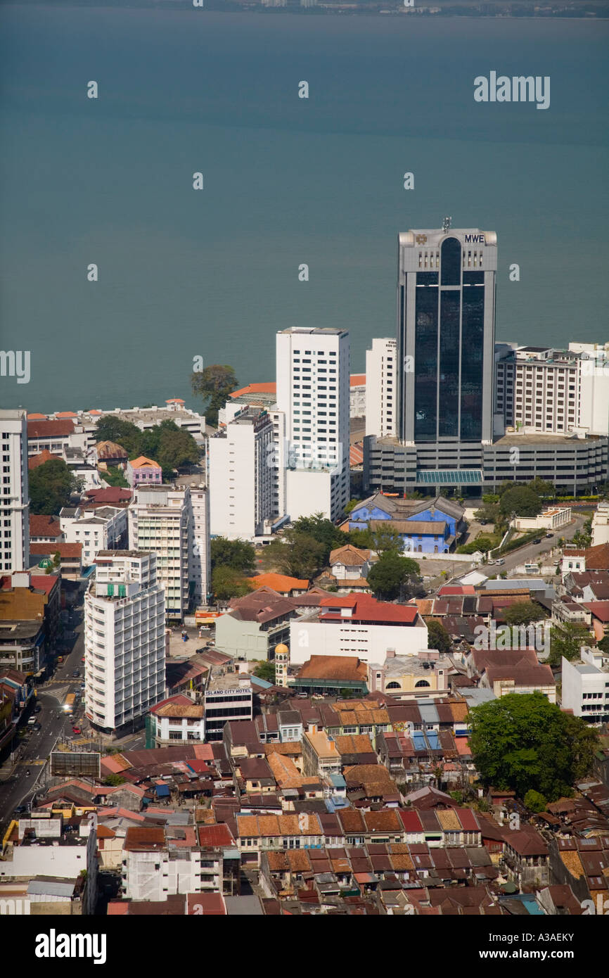 view of Georgetown from Komtar Tower Penang Malaysia Stock Photo - Alamy