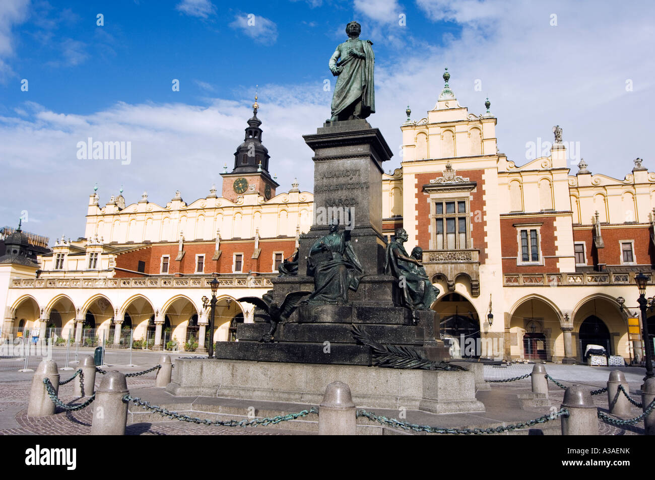 Poland Krakow Old Town Rynek Glowny Medieval Town Sqaure 16th Century ...