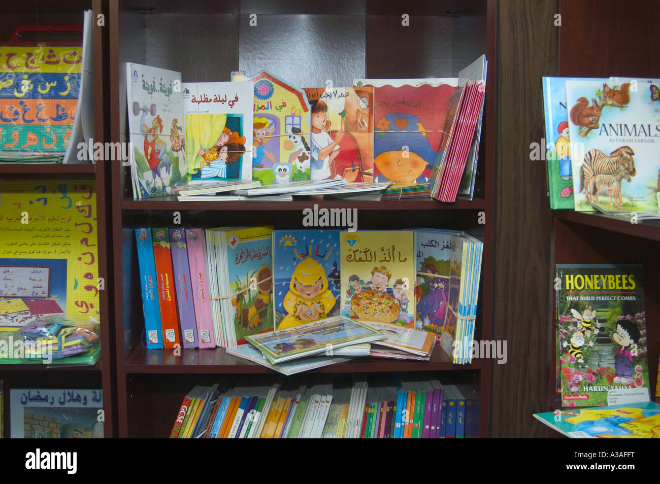 Books on shelf at NoorArt Muslim Store, Livonia Michigan USA 2 Stock ...