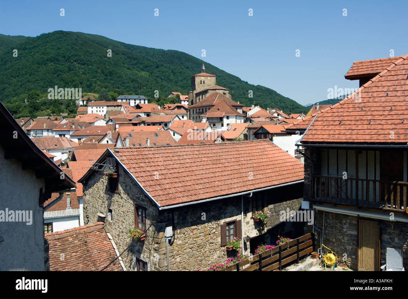 Spain Aragon Isaba Pyreneese village Stock Photo - Alamy