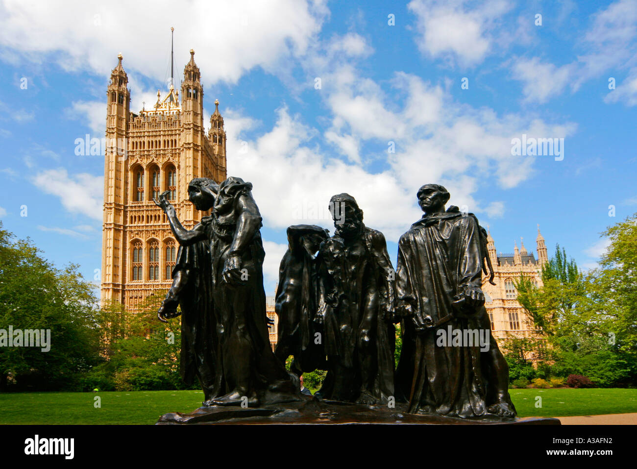 Rodin burghers of calais london hi-res stock photography and images - Alamy