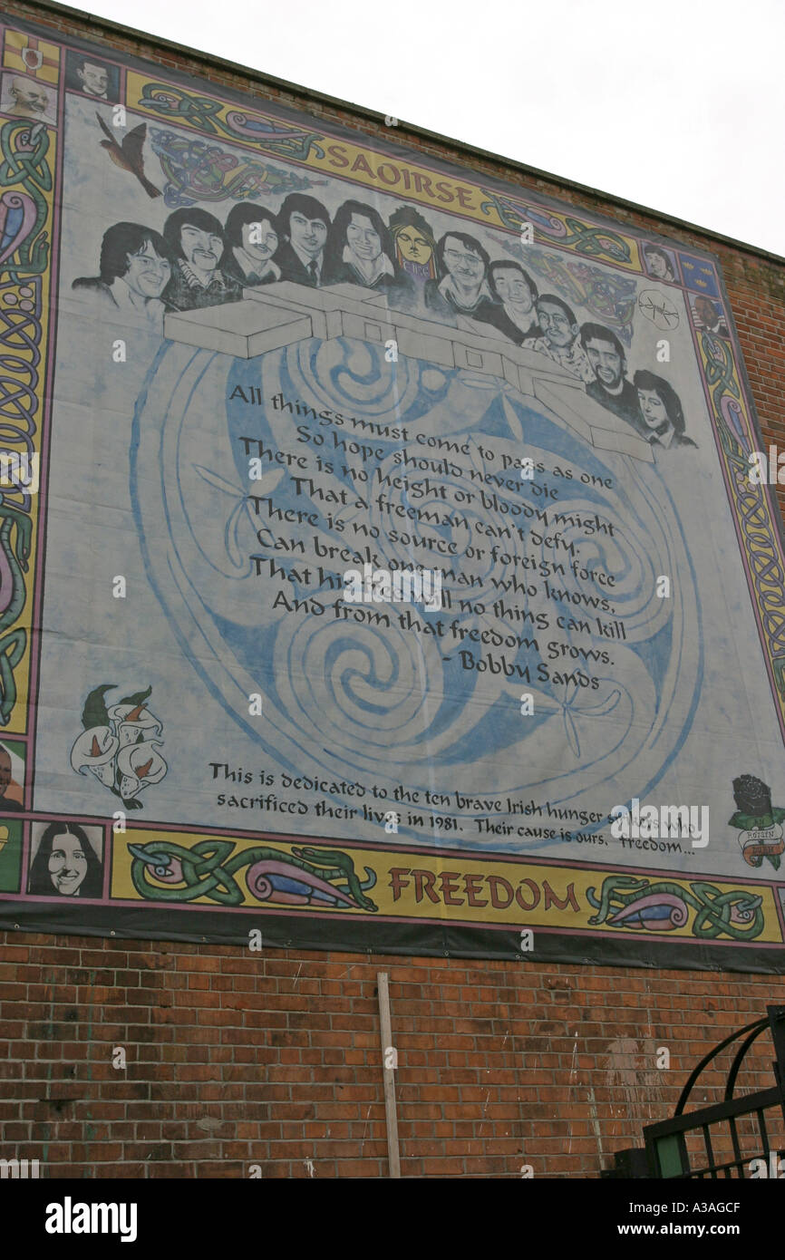 Falls road library mural hi-res stock photography and images - Alamy