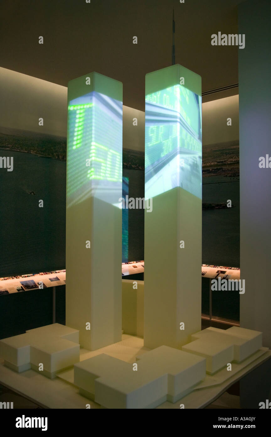 Wtc twin towers model hi-res stock photography and images - Alamy