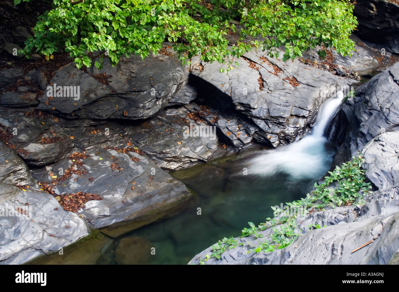 Qingren valley waterfall valley scenery Maolin Kaoshiung County Taiwan ...