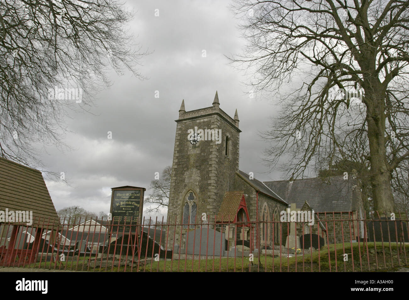 church of ireland and graveyard cemetery broughshane county antrim ...