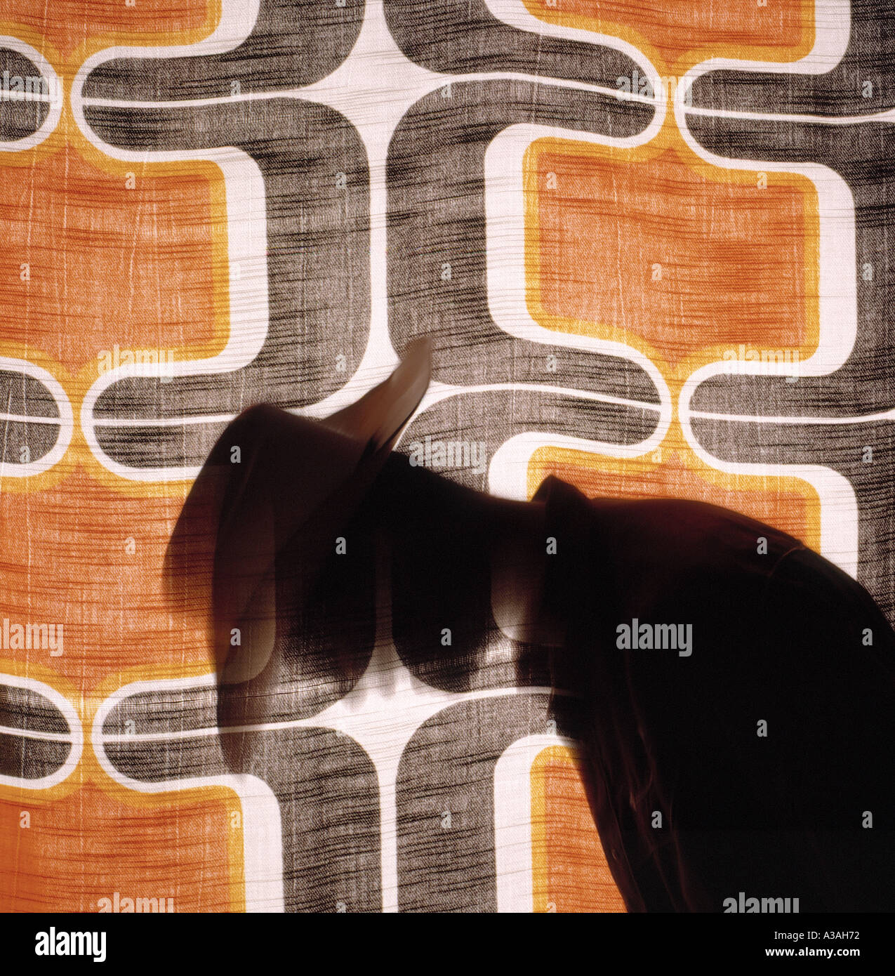 Shadow of cowboy on curtain Stock Photo - Alamy