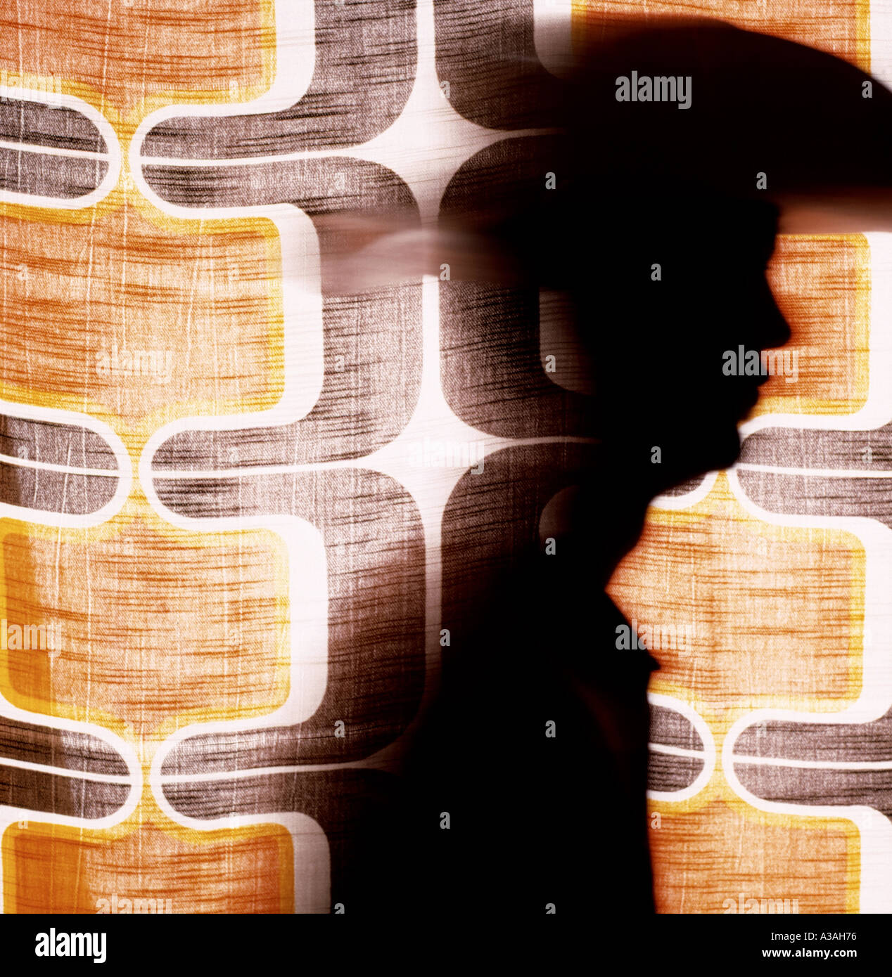 Shadow of cowboy on curtain, close-up Stock Photo - Alamy