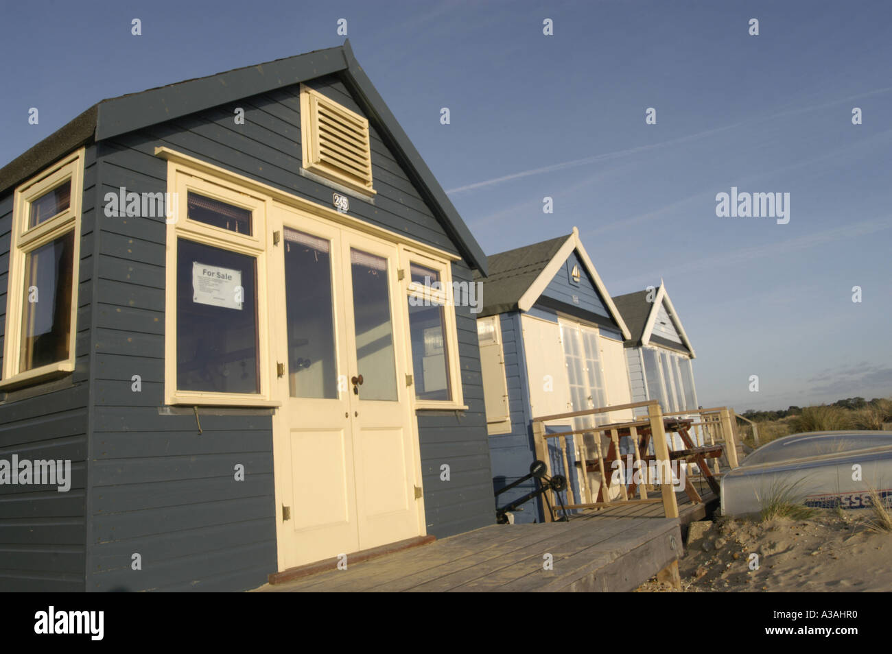 Beach Huts on Mudeford Sandbank, Dorset.The most expensive beach hut ...
