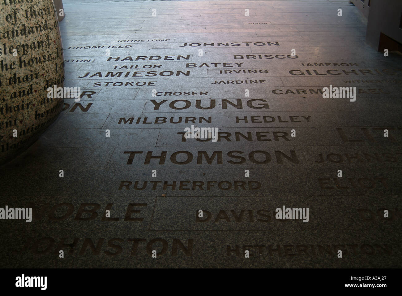 Cursing Stone Millenium Gallery Carlisle Cumbria England Stock Photo ...