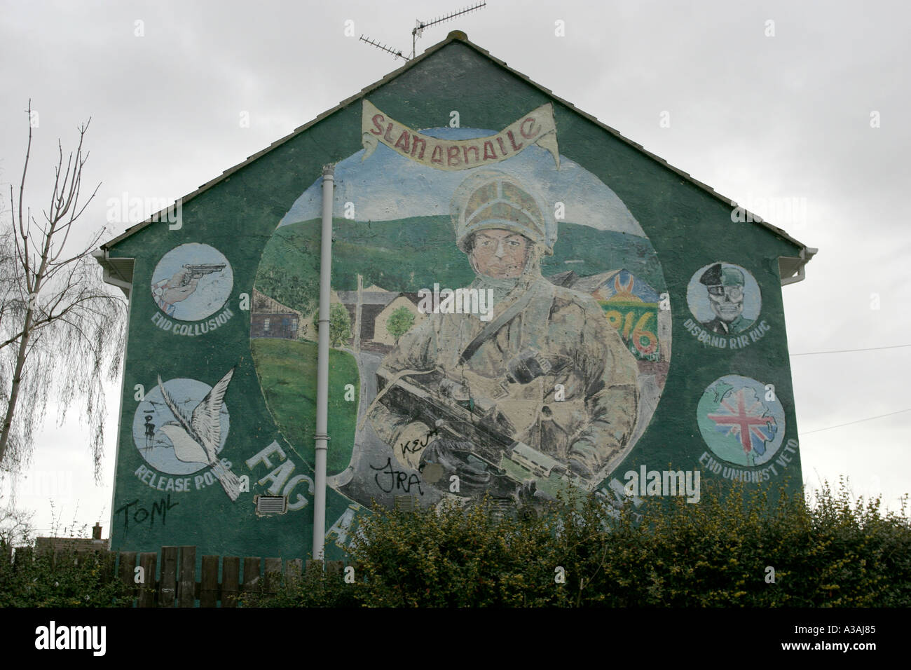 british troops go home republican wall mural whiterock road west ...