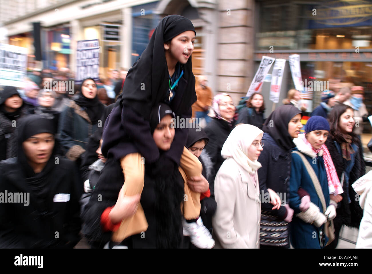 Muslim Ladies Protesting Stock Photo - Alamy