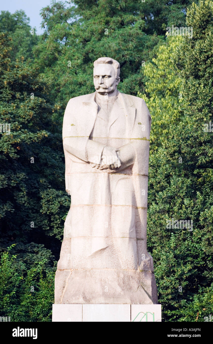 Ukraine Lviv Old Town Unesco World Heritage Monument to Ivan Franko ...