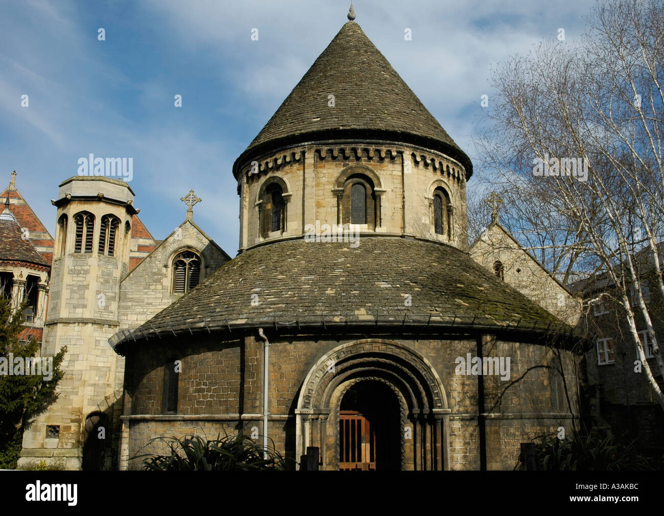 Cambridge church round unusual buildings architecture hi-res stock ...