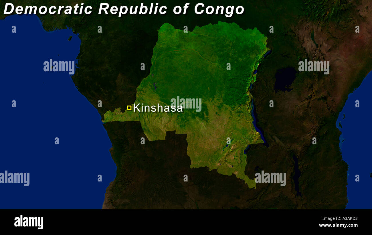 Democratic Republic Of The Congo Map Stock Photos & Democratic Republic ...