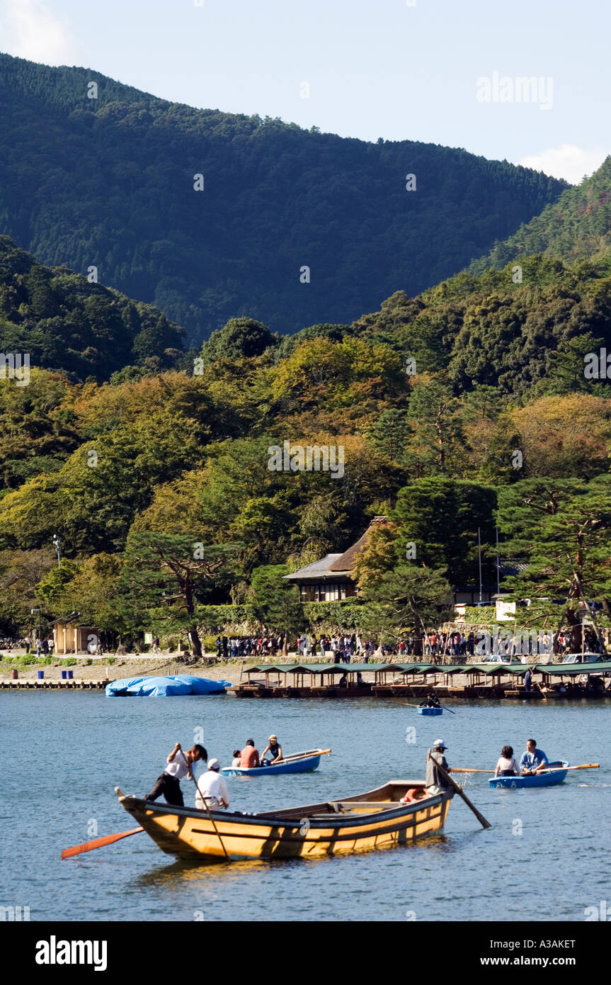 boats on kiyotaki river Arashiyama Kyoto Japan Asia Stock Photo - Alamy