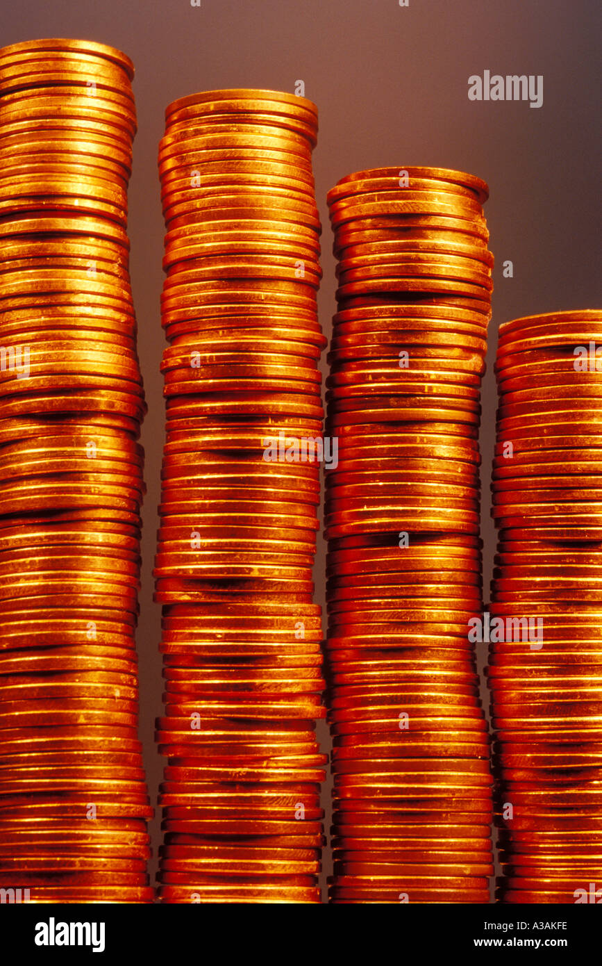 Penny pennies hi-res stock photography and images - Alamy