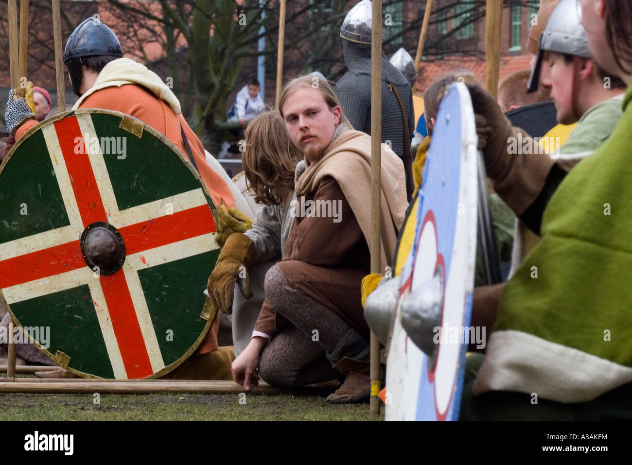 Viking warriors Jorvik Viking Festival York England Stock Photo - Alamy