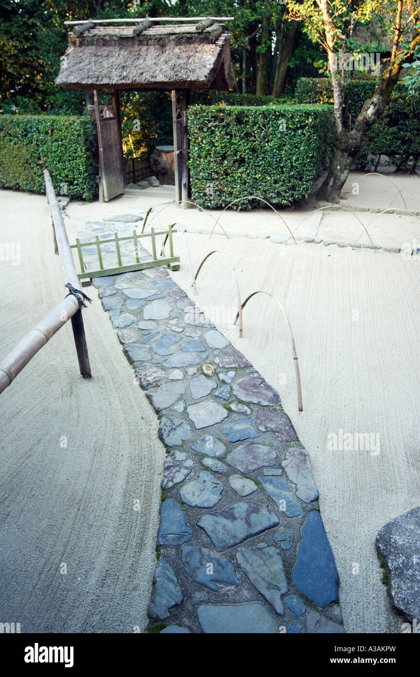 dry stone garden Kyoto Japan Asia Stock Photo - Alamy