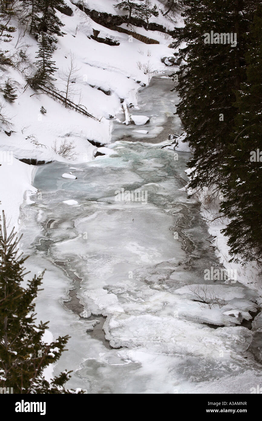 Cameron River in winter Stock Photo - Alamy