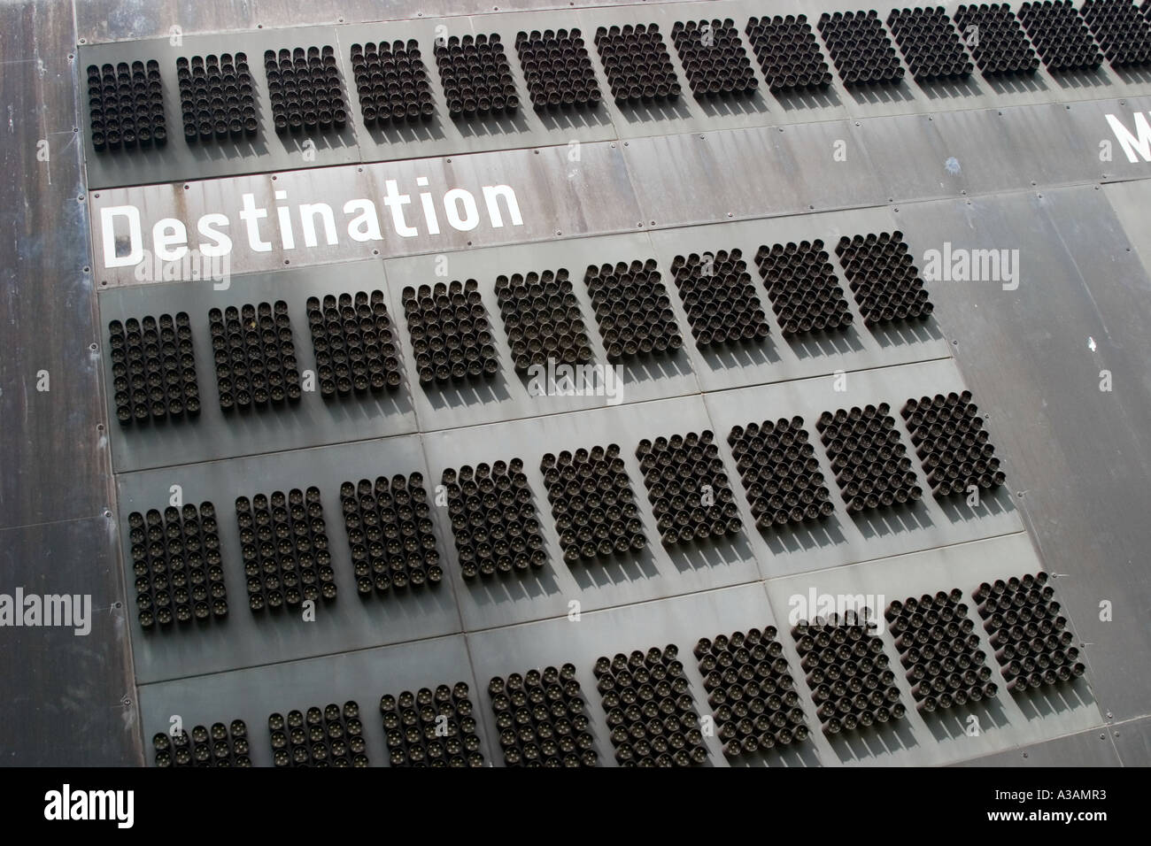 Destination number board, with small tube lights Stock Photo - Alamy