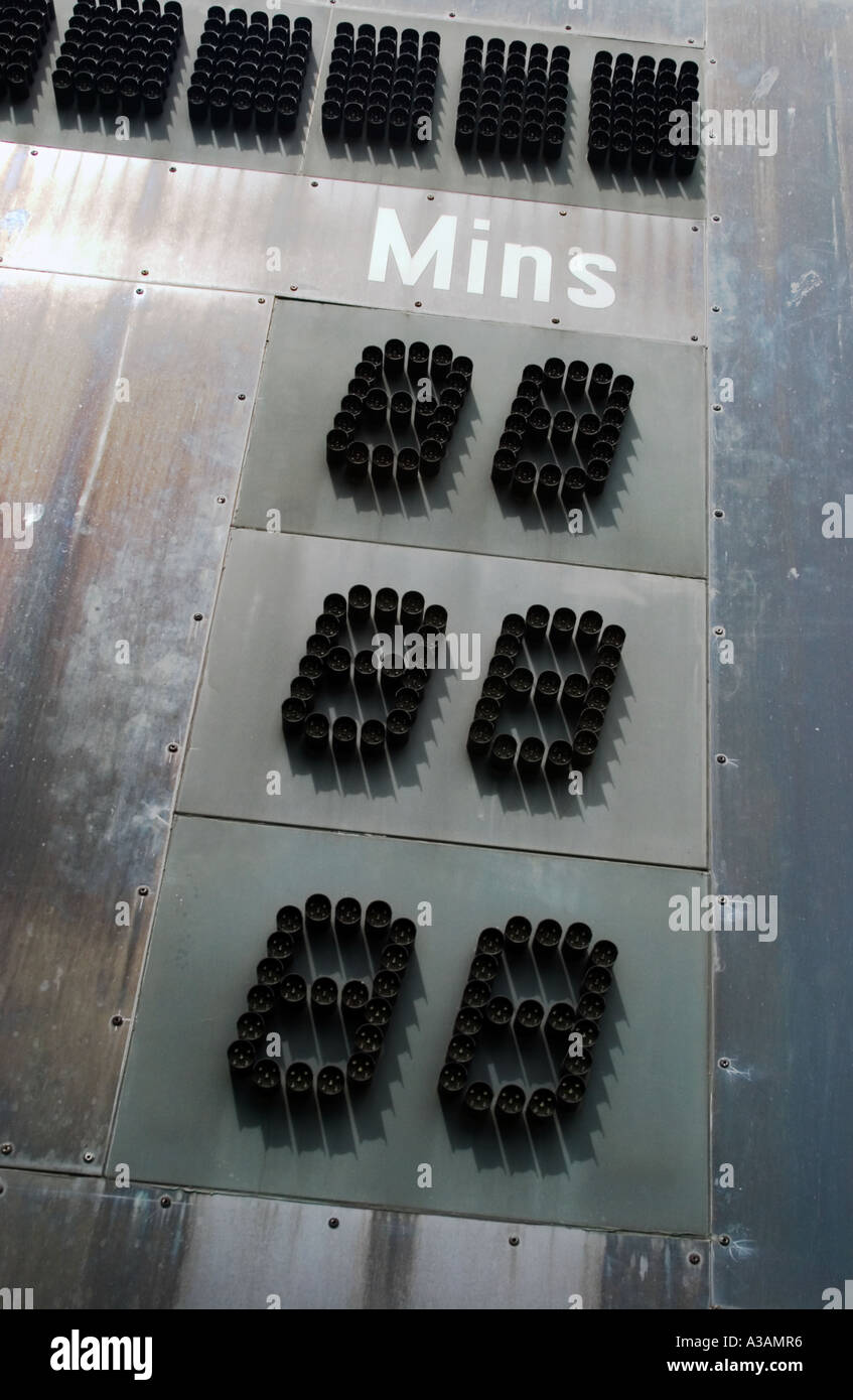 Destination number board, with small tube lights Stock Photo - Alamy