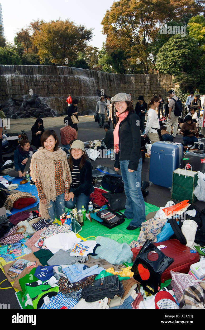 flea market shinjuku Tokyo Japan Asia Stock Photo - Alamy
