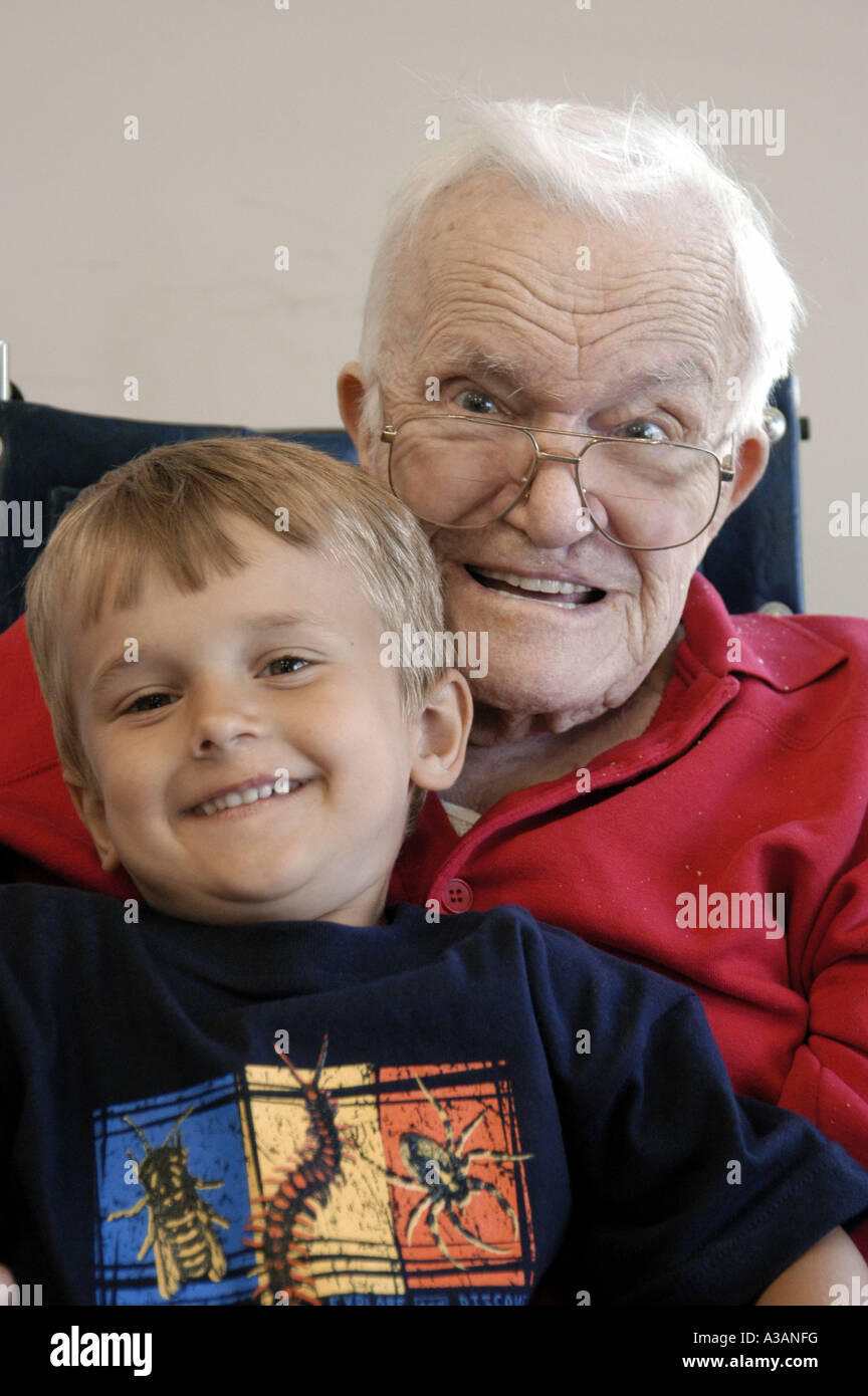 P22 109 Portrait Of 4 Year Old Boy And Elderly Grandfather MR Stock p22-109-portrait-of-4-year-old-boy-and-elderly-grandfather-mr-stock