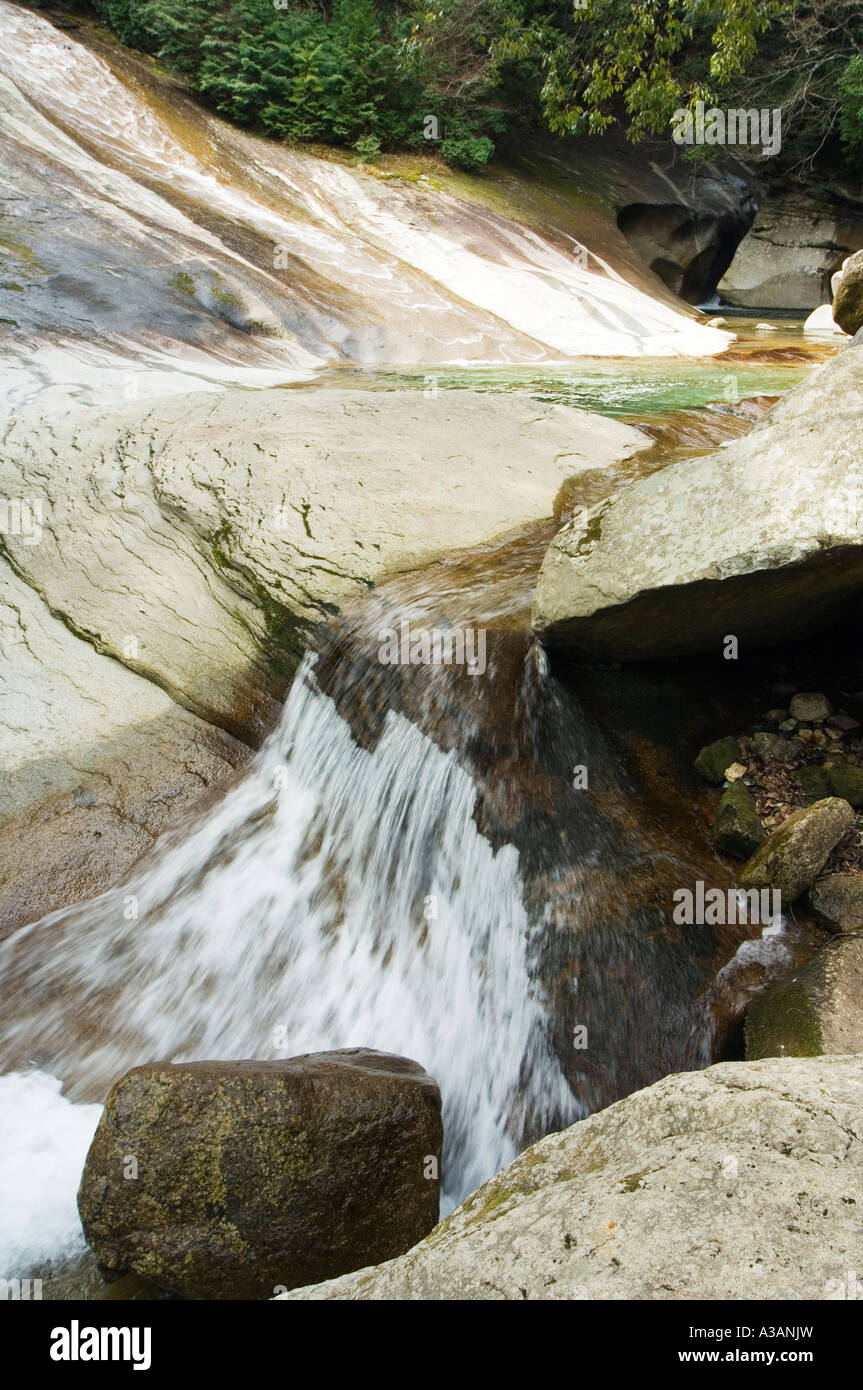 river and waterfall National Park Uwajima Ehime prefecture Shikoku ...