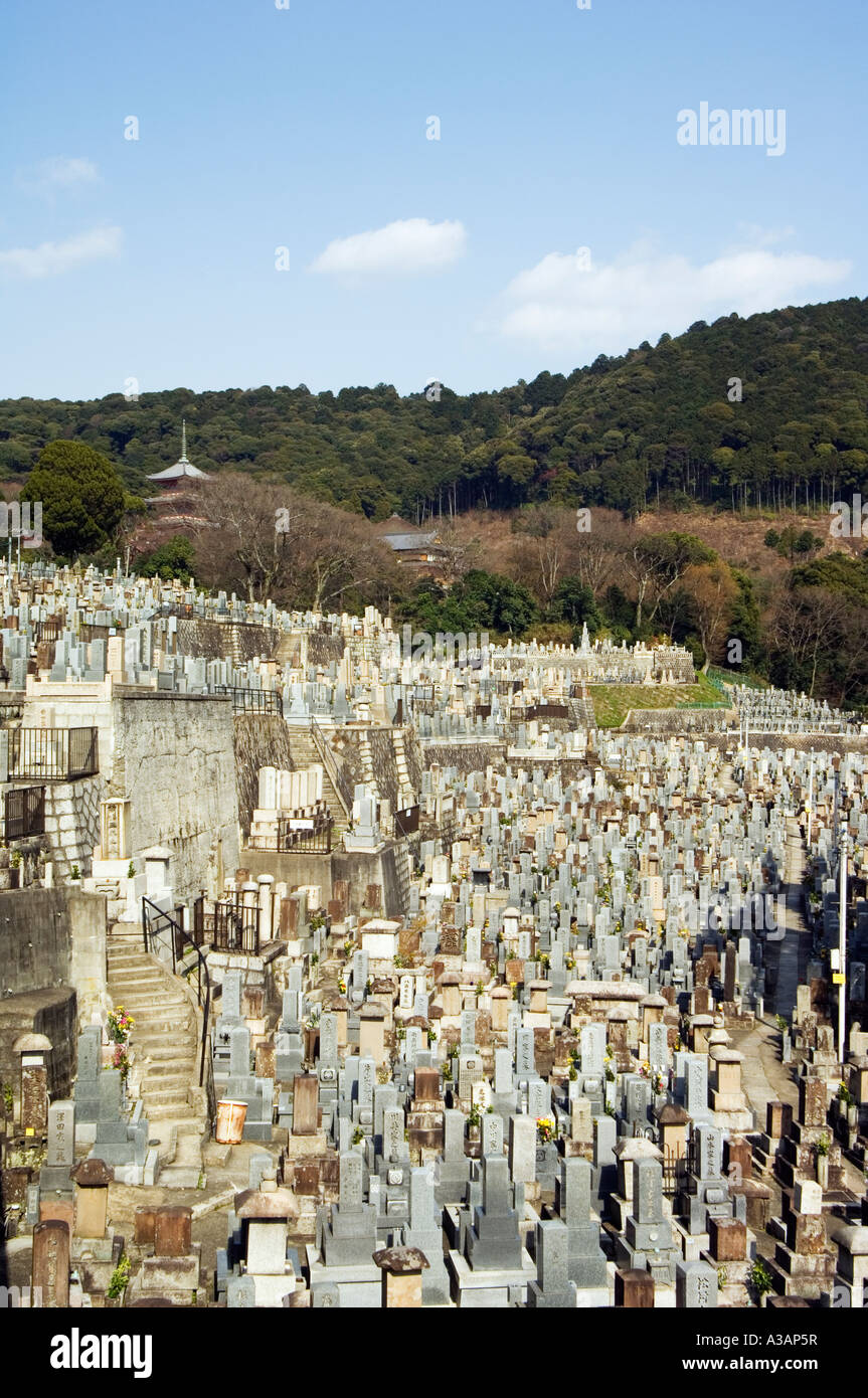 Nishi Otani Cemetery Kyoto Japan Asia Stock Photo - Alamy