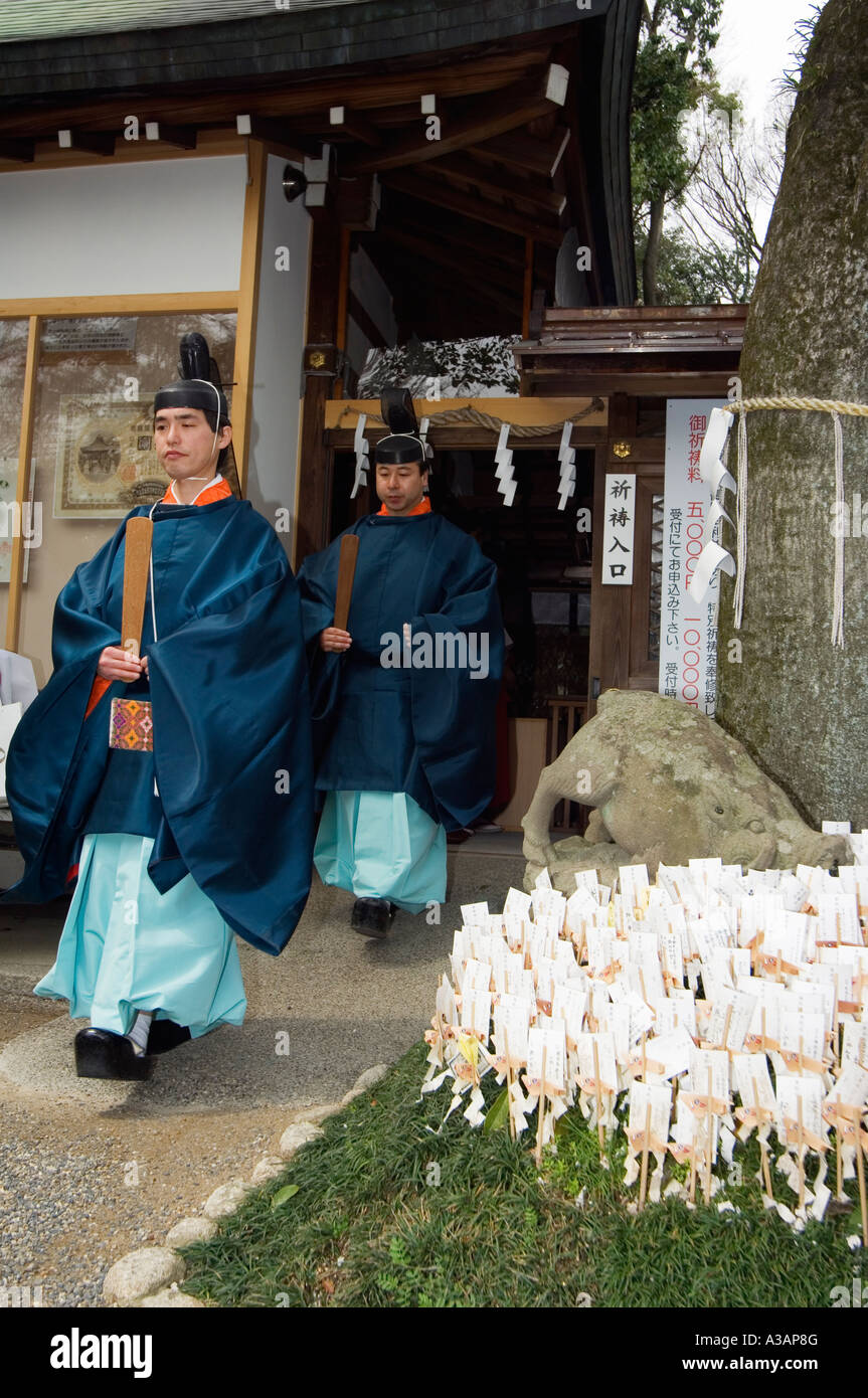 priest wearing colourful traditional clothes religious procession ...