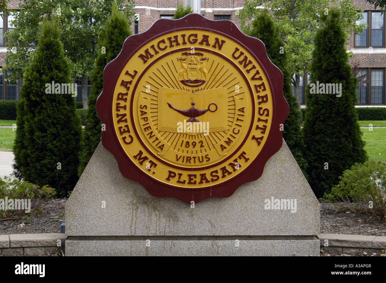 P26 092 Central Michigan University Sign Stock Photo - Alamy