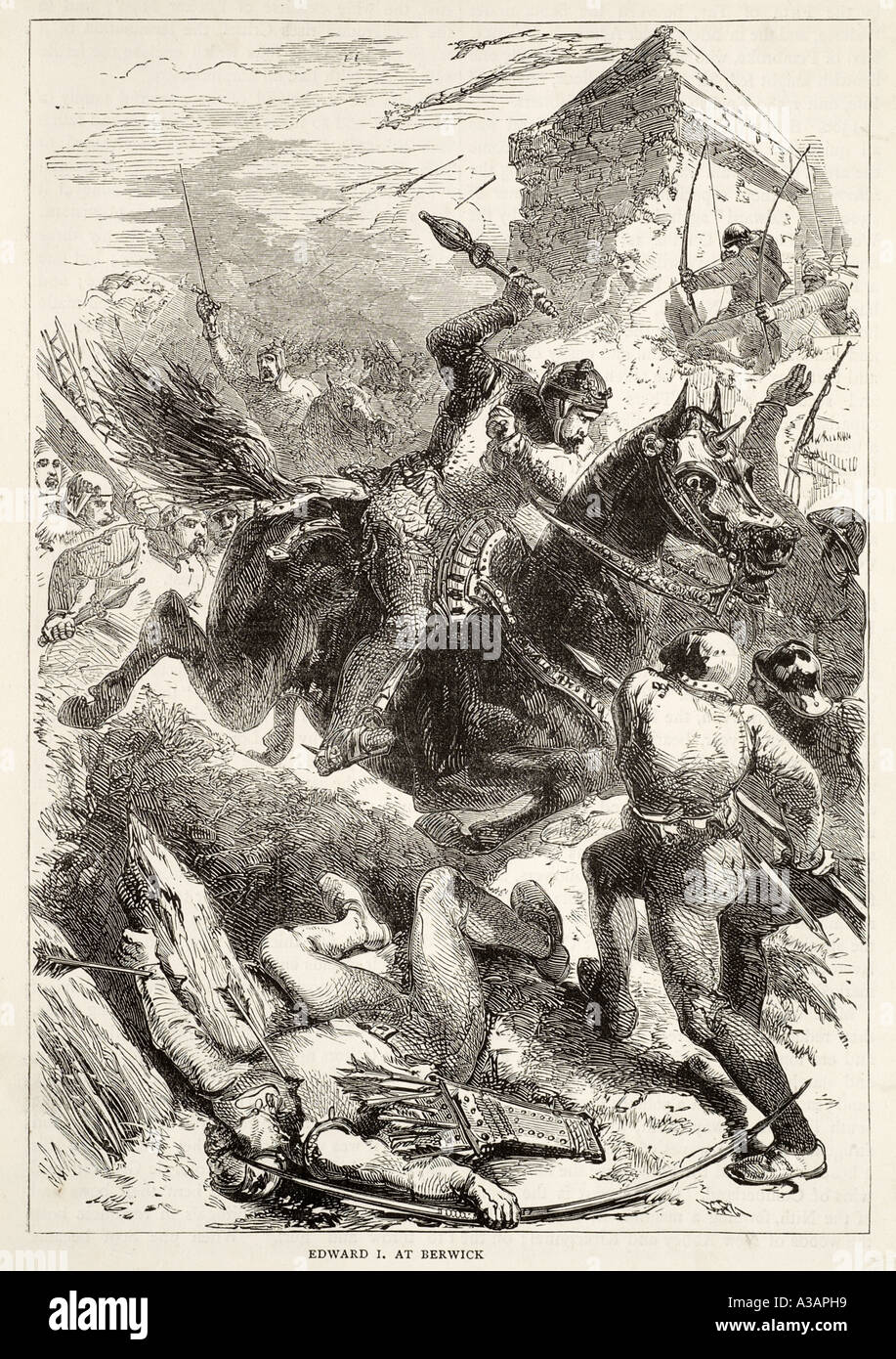 Scotland Edward 1 siege Castle Berwick king 1296 1300 upon Tweed ...