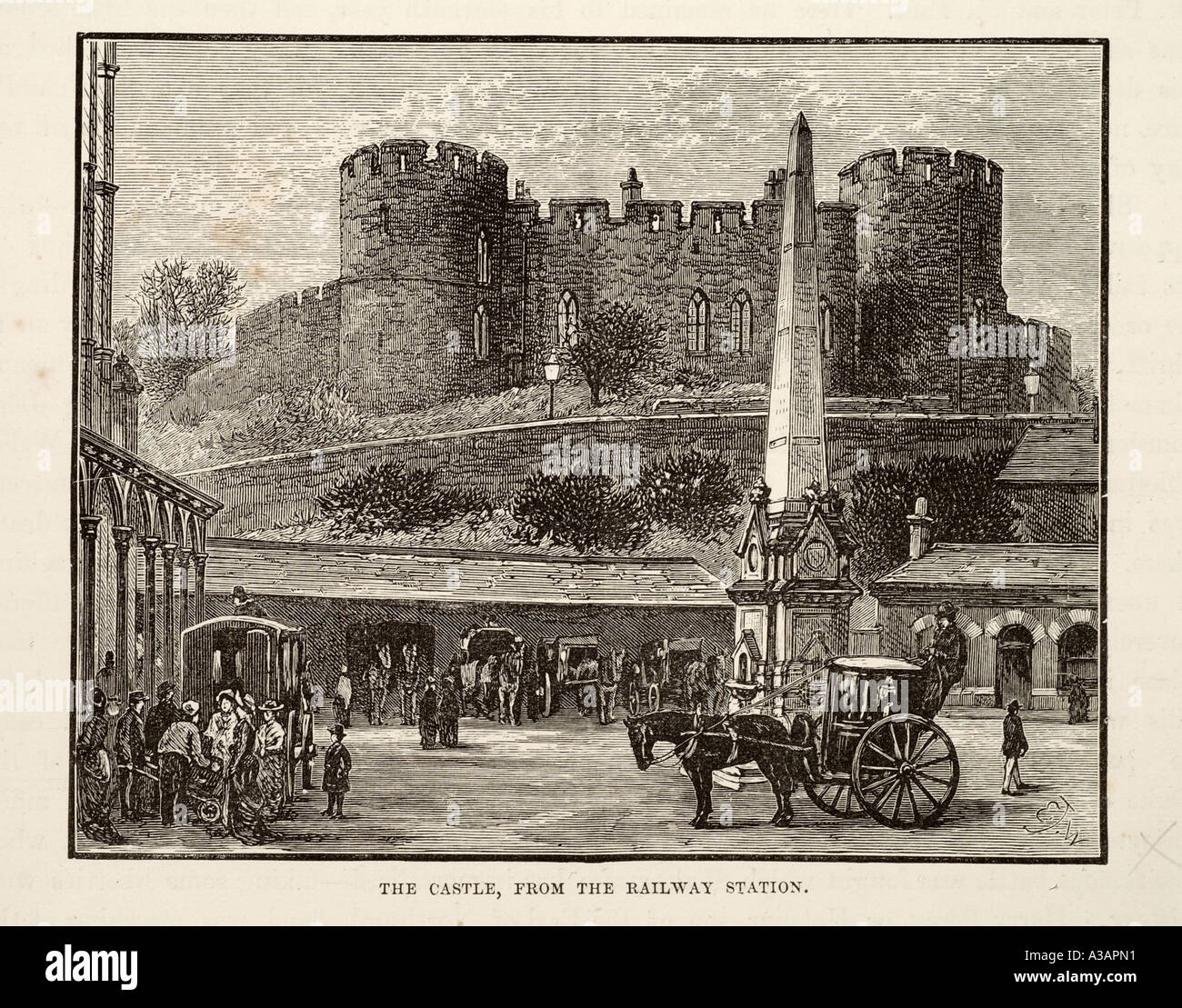 Shrewsbury castle town square architecture fort historic landmark stone ...