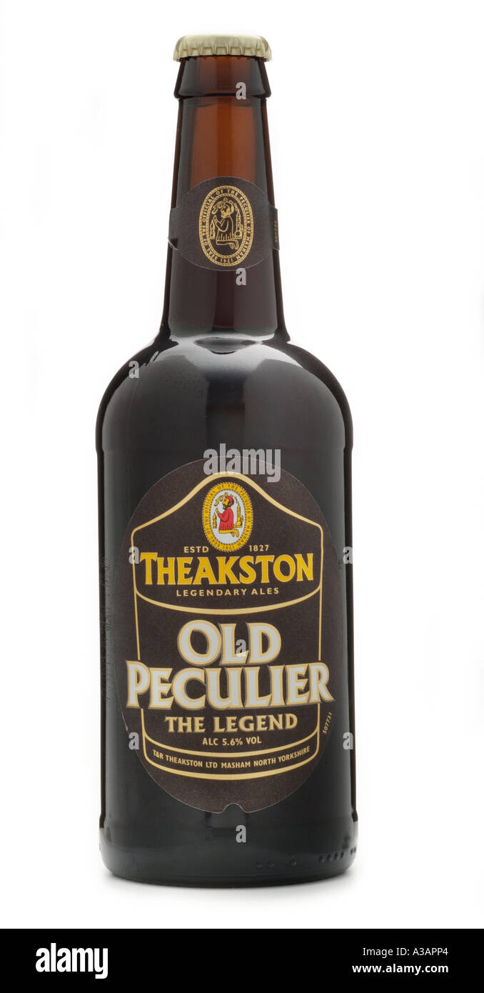 theakston old peculiar brown cap Stock Photo - Alamy