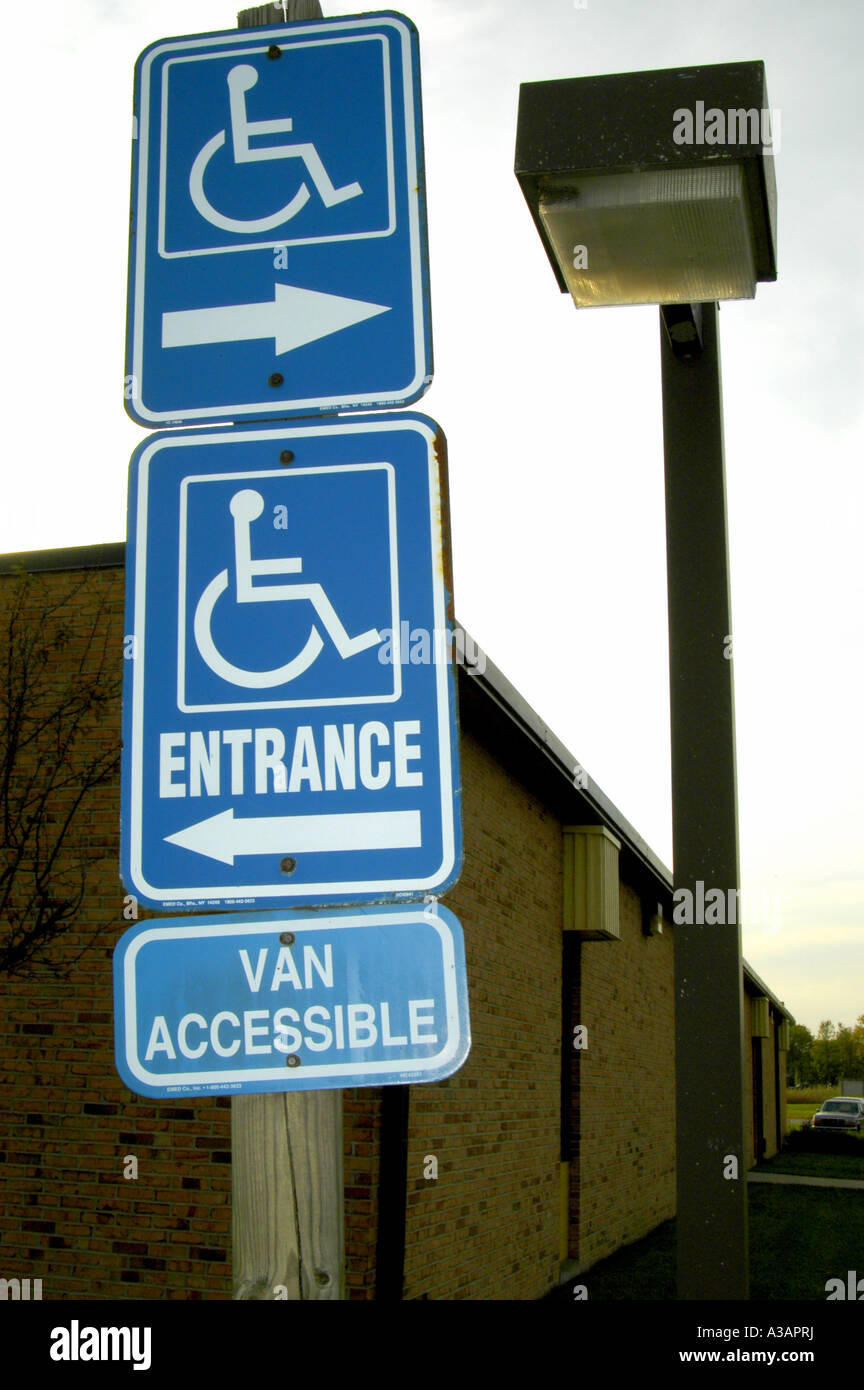 P4 185 School handicap sign Stock Photo - Alamy