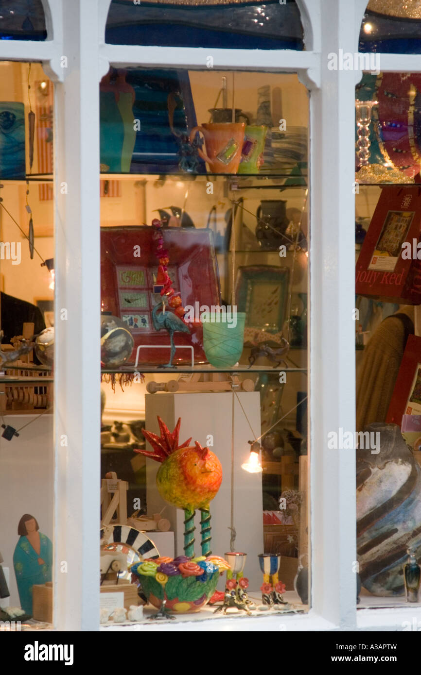 Craft shop window in Lyme Regis Dorset Stock Photo - Alamy