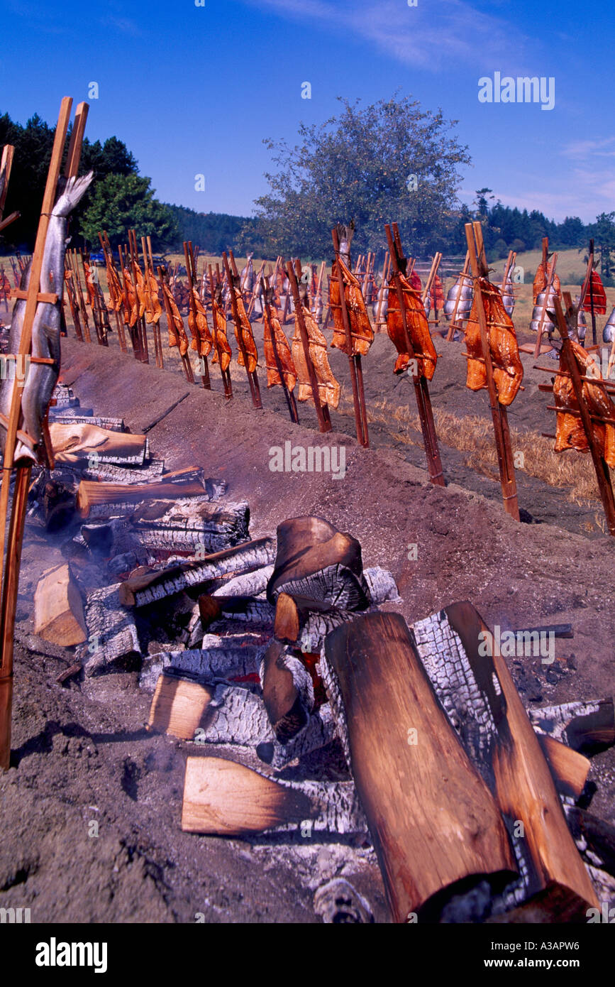 Traditional native american indian salmon hi-res stock photography and ...