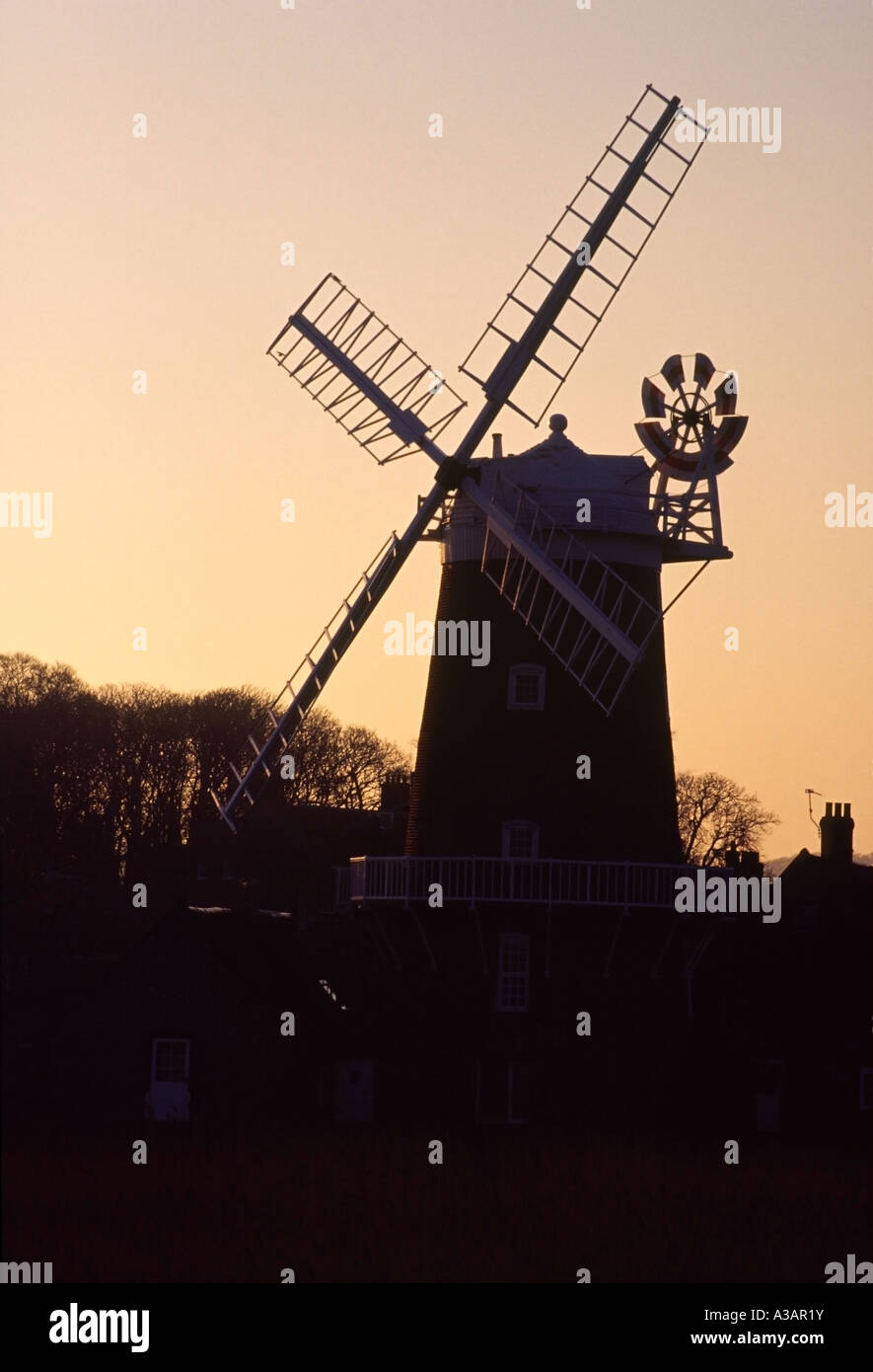 Cley windmill at dawn, Norfolk Stock Photo - Alamy