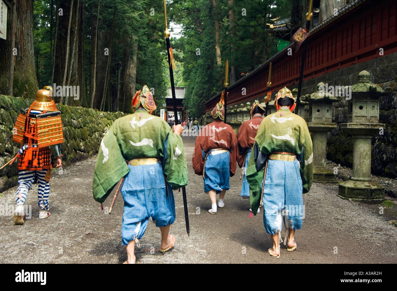 men wearing samurai clothing Nikko Spring Festival Toshogu Shrine Nikko ...