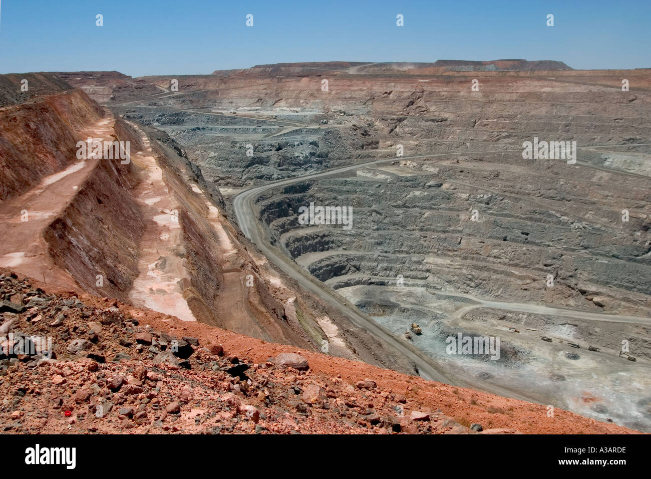 Kalgoorlie goldfields opencast gold mining west australia Stock Photo ...