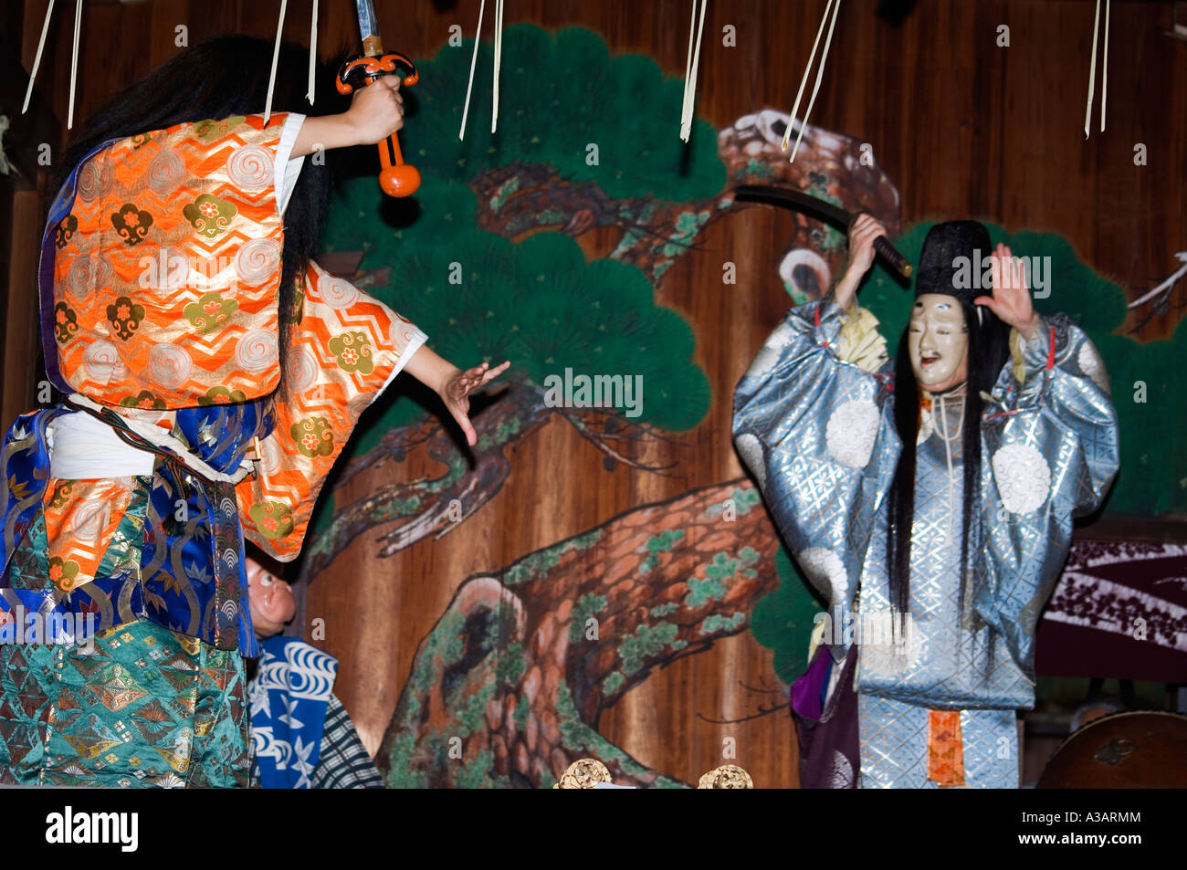 Kagura dance theater performance Annual Festival of Shitaya Shrine ...