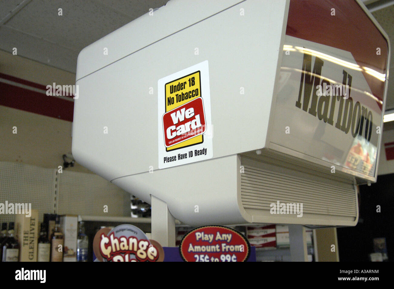 We Card with Cig Ad Stock Photo - Alamy