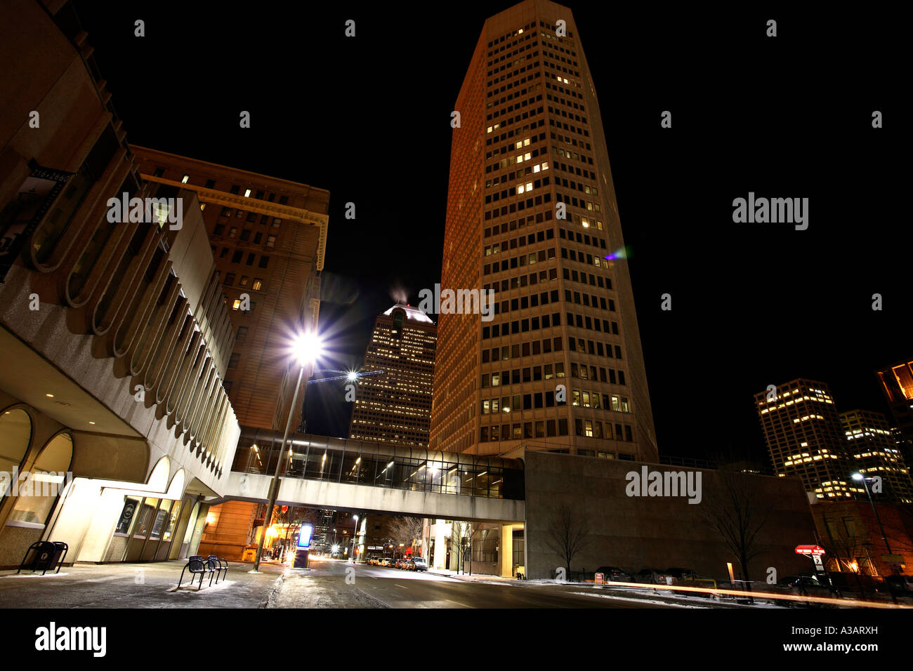 Downtown Calgary at night Stock Photo - Alamy