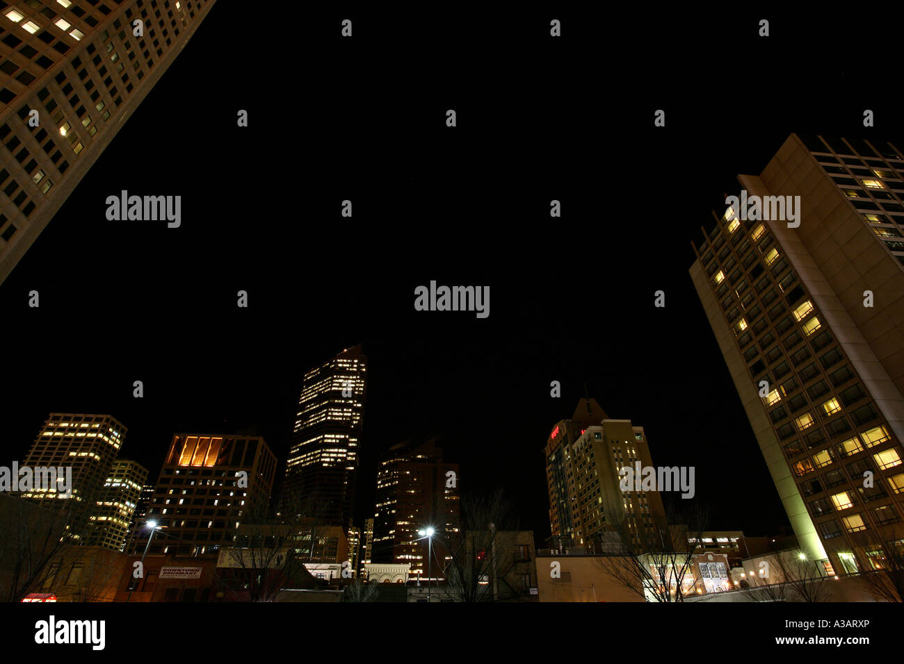 Downtown Calgary at night Stock Photo - Alamy